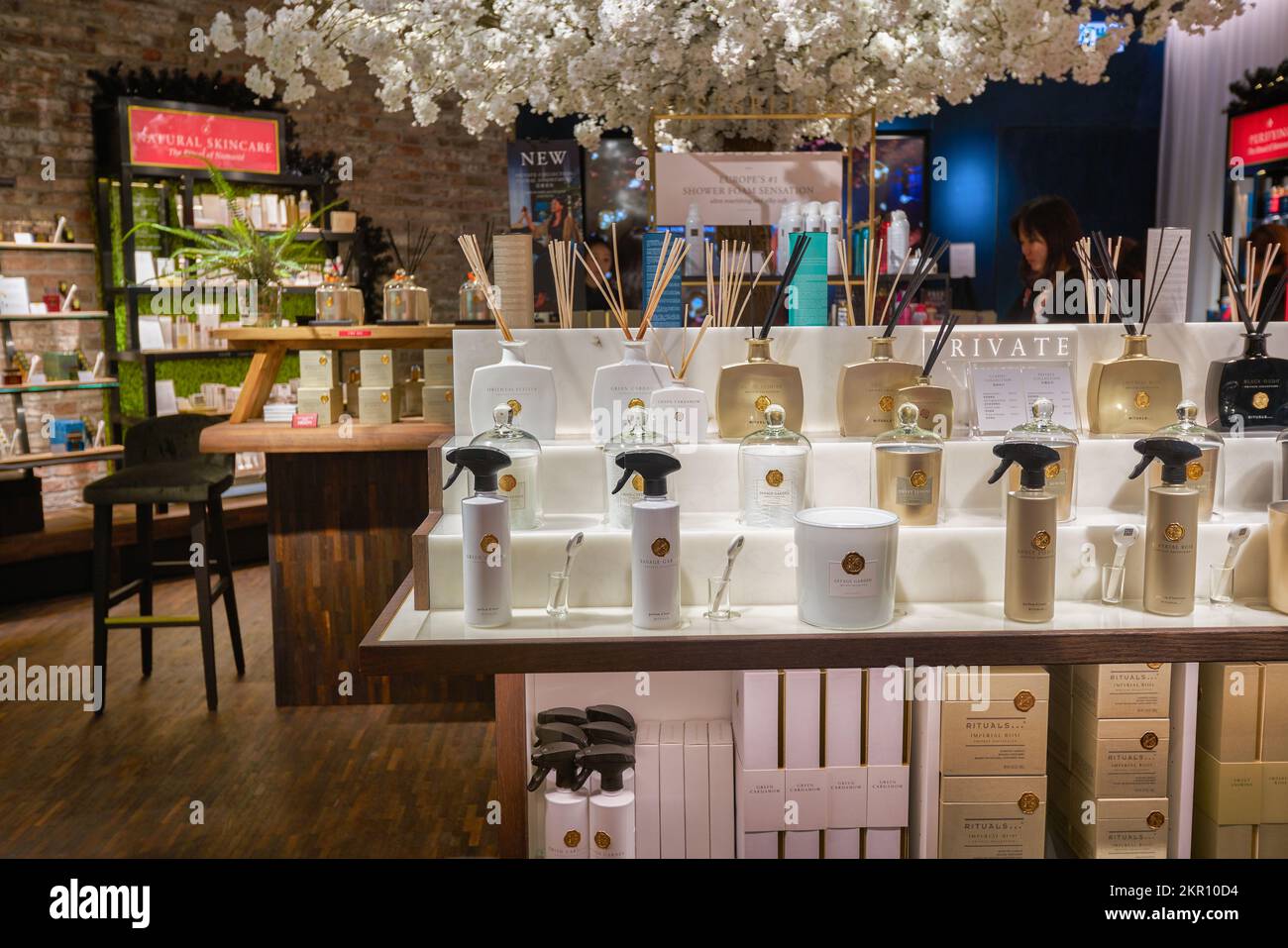 HONG KONG - CIRCA DECEMBER, 2019: Rituals products on display at the ...