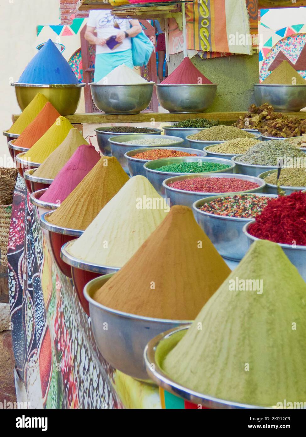 natural species of colors exposed in a market Stock Photo - Alamy