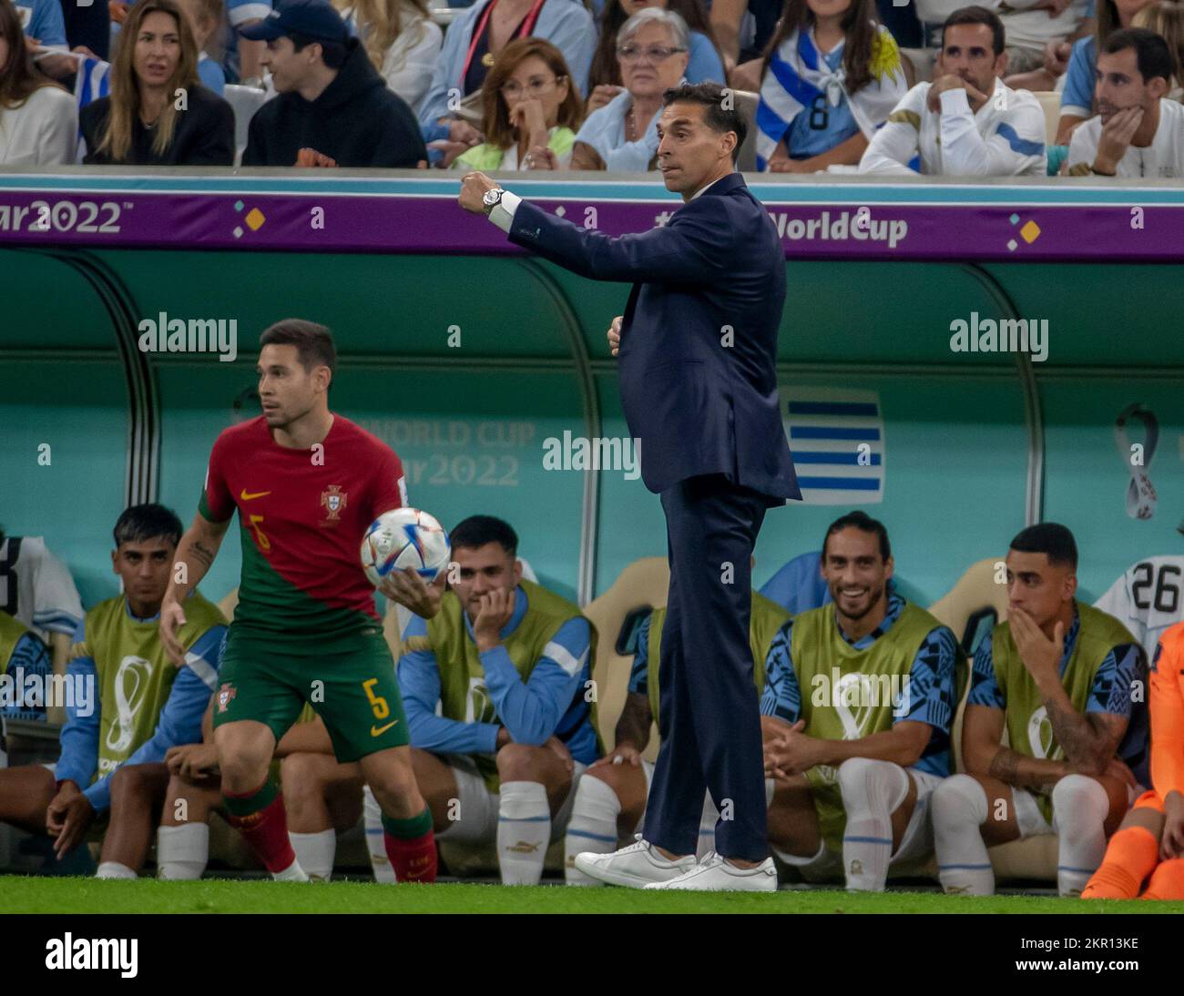 Lusail, Qatar. 28th Nov, 2022. Portugal vs Uruguay Party, match corresponding to group H, valid ...