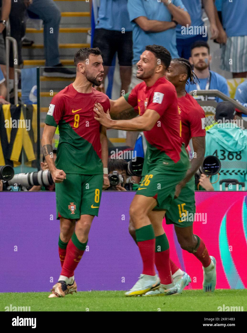 Lusail, Qatar. 28th Nov, 2022. Portugal vs Uruguay Party, match corresponding to group H, valid ...