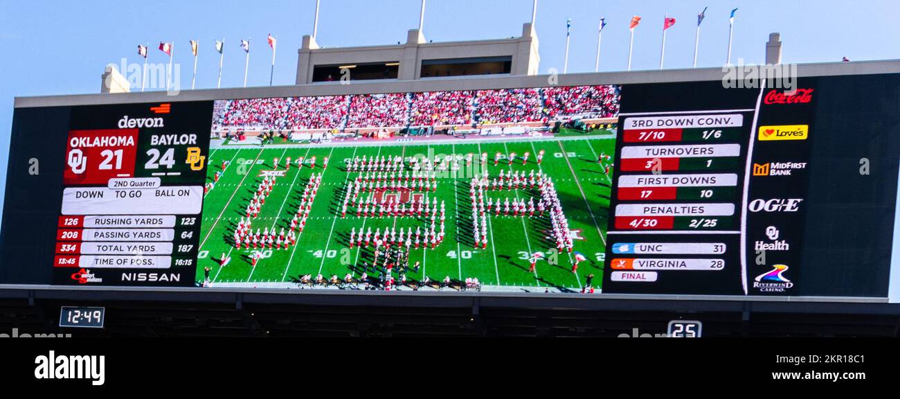 This photo of the scoreboard gives a birds-eye view of the 77th Army ...