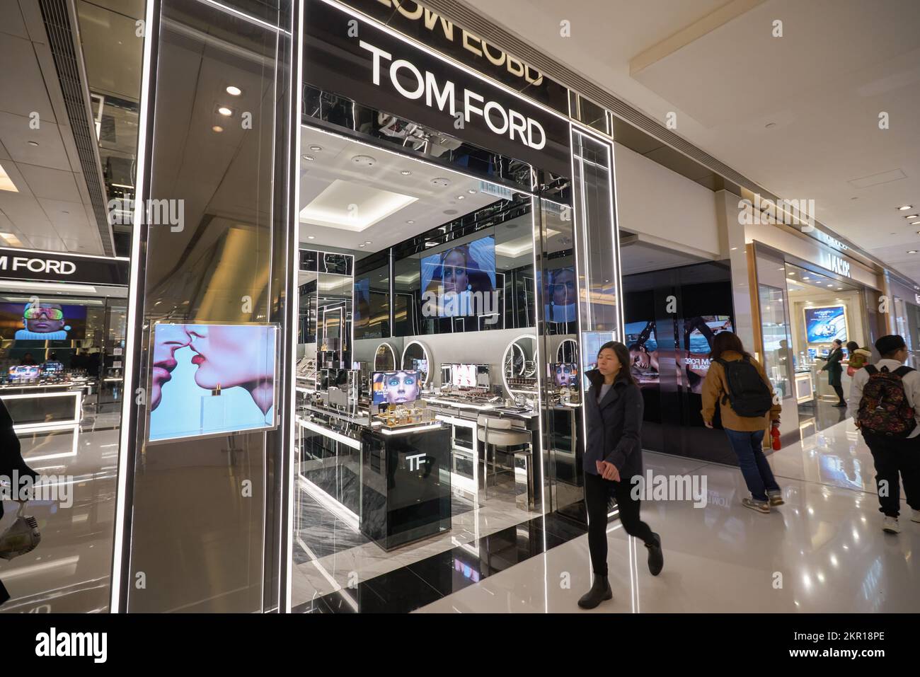 HONG KONG - CIRCA DECEMBER, 2019: Tom Ford storefront in New Town Plaza shopping mall Stock ...