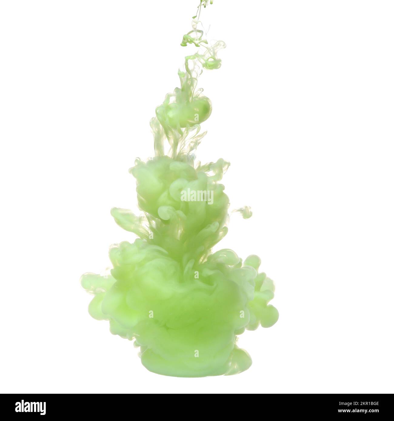 Abstract splash of green paint on white background Stock Photo - Alamy