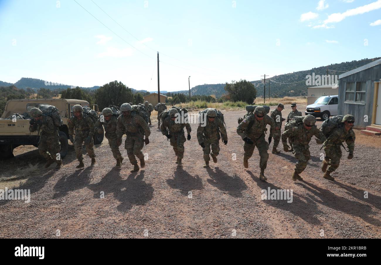 The winning squad from the 364th Engineer Company sprints toward their ...