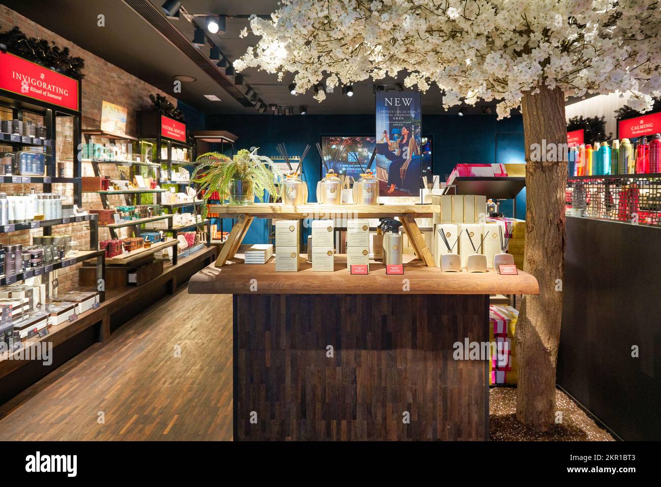 HONG KONG - CIRCA DECEMBER, 2019: interior shot of Rituals store at ...