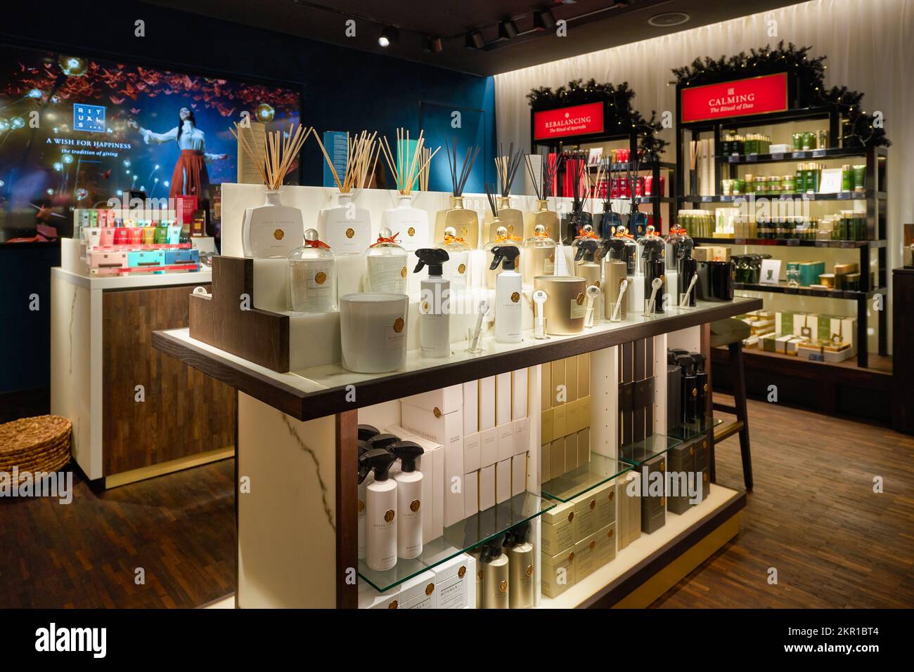 HONG KONG - CIRCA DECEMBER, 2019: interior shot of Rituals store at ...