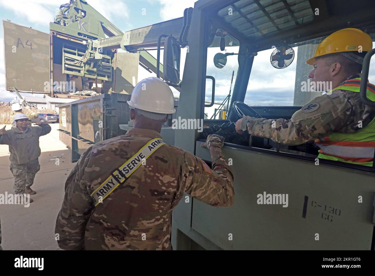 U.S. Army Reserve Spc. Mariajose Velasquez, assigned to the 251st ...