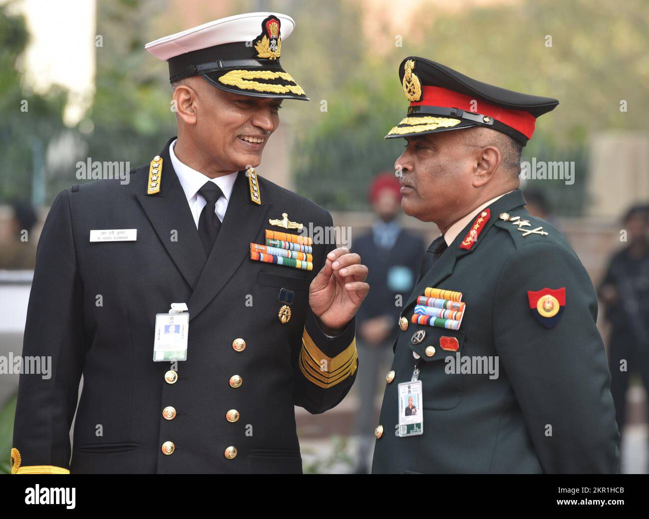 NEW DELHI, INDIA - NOVEMBER 28: Chief of Naval Staff Admiral R Hari ...