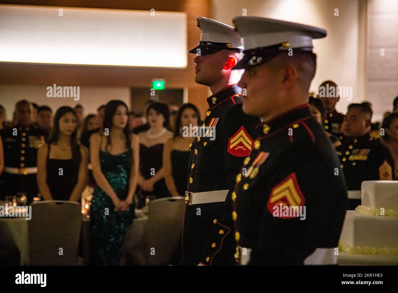 U.S. Marines with Marine Corps Recruit Depot San Diego march in ...