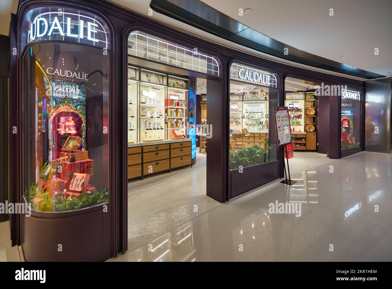HONG KONG - CIRCA DECEMBER, 2019: Caudalie storefront as seen at ...