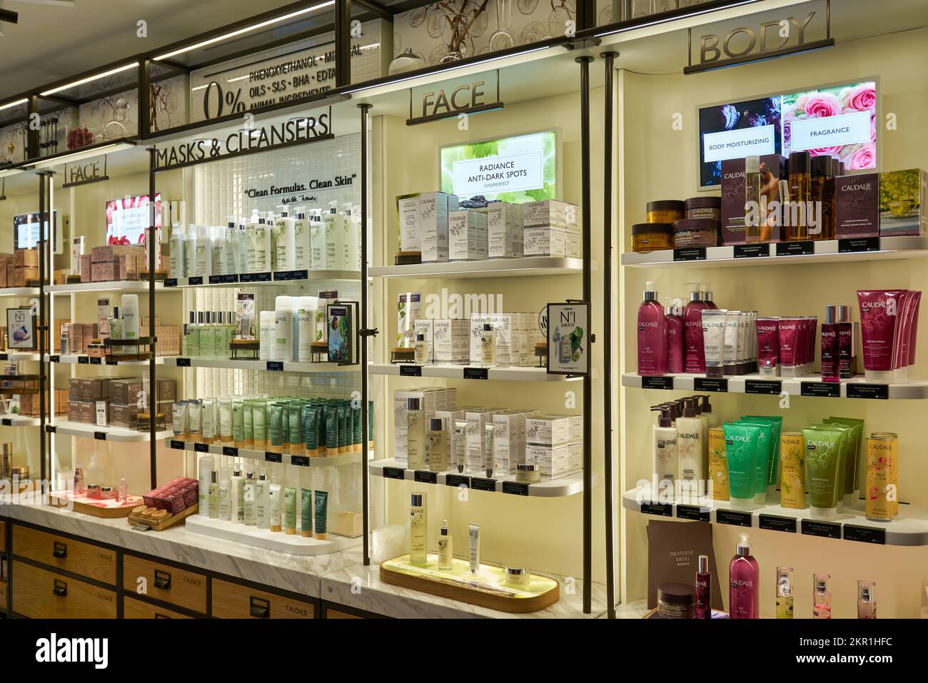 HONG KONG - CIRCA DECEMBER, 2019: personal care products on display in ...