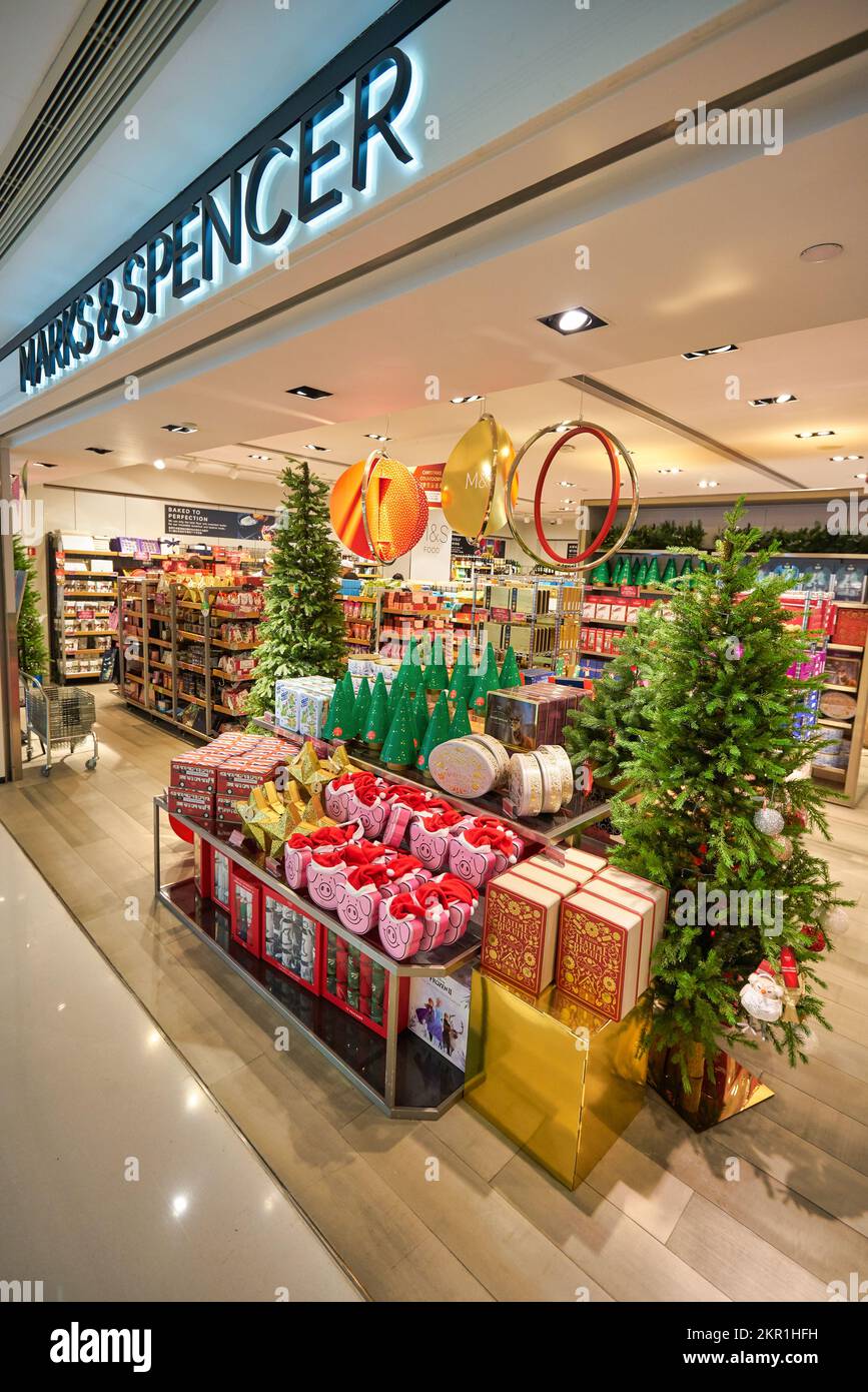 HONG KONG - CIRCA DECEMBER, 2019: Christmas decorations as seen in ...