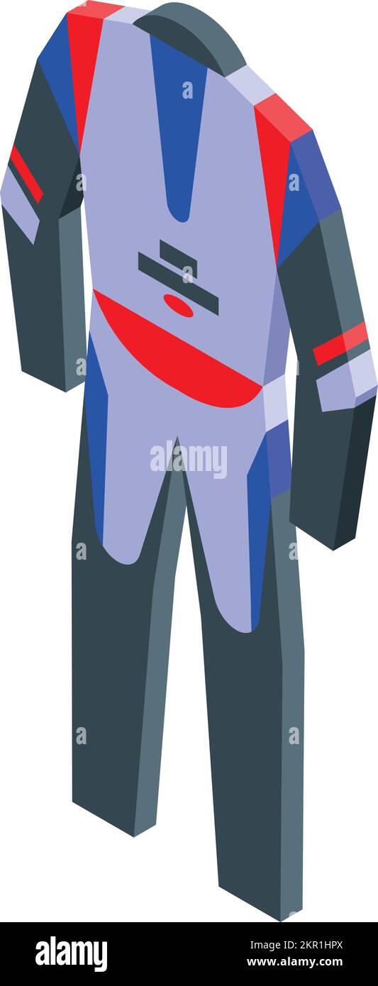 Leather biker uniform icon isometric vector. Motorcycle jacket. Rider ...