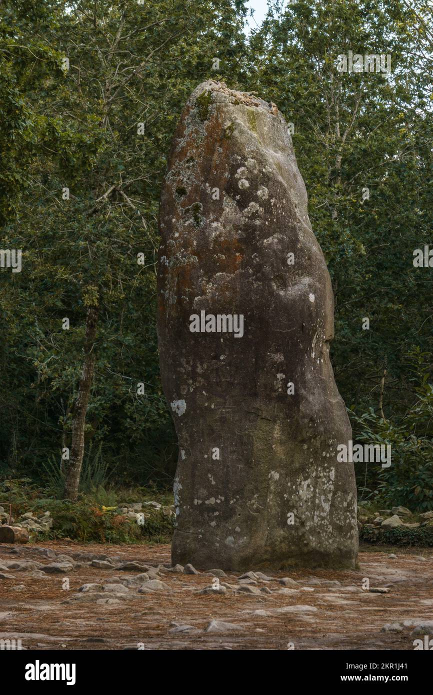 Geant du Manio giant megalith stone of the Carnac stones, Brittany ...