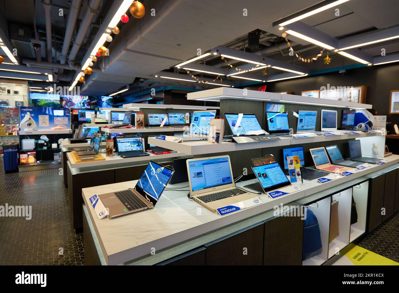 HONG KONG - CIRCA DECEMBER, 2019: interior shot of Broadway store at New Town Plaza shopping ...