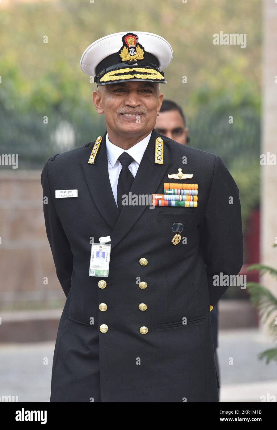 NEW DELHI, INDIA - NOVEMBER 28: Chief of Naval Staff Admiral R Hari ...
