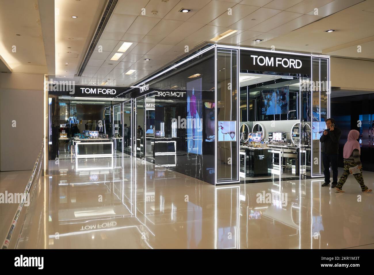 HONG KONG - CIRCA DECEMBER, 2019: Tom Ford store in New Town Plaza ...