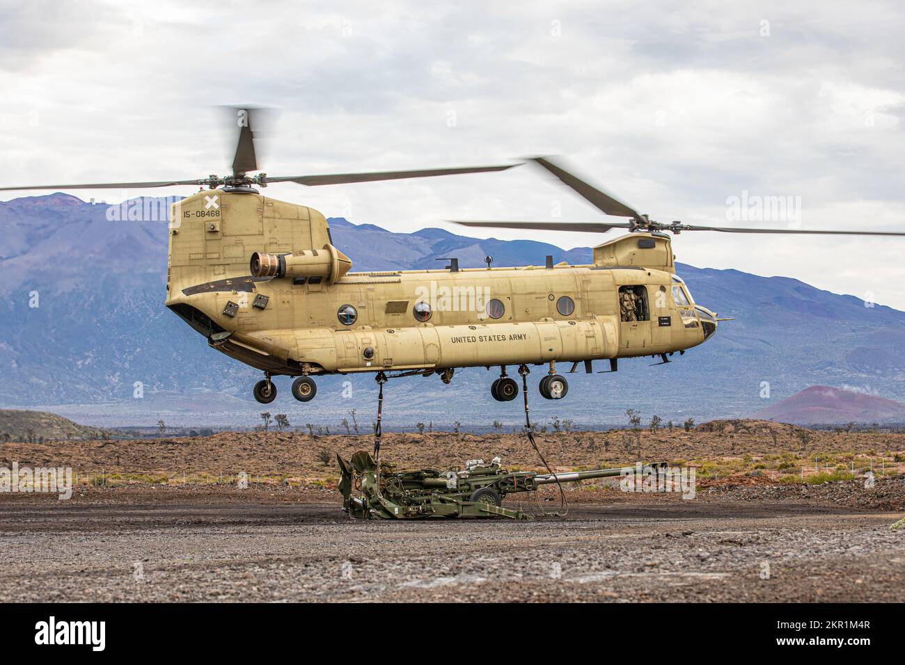 U.S. Army Boeing CH-47 Chinook from 3rd Squadron, 4th Cavalry Regiment ...