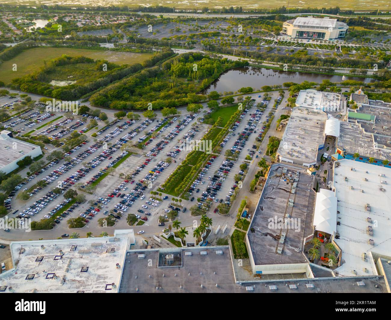 Sunrise, FL, USA - November 27, 2022: Aerial drone photo of Sawgrass ...