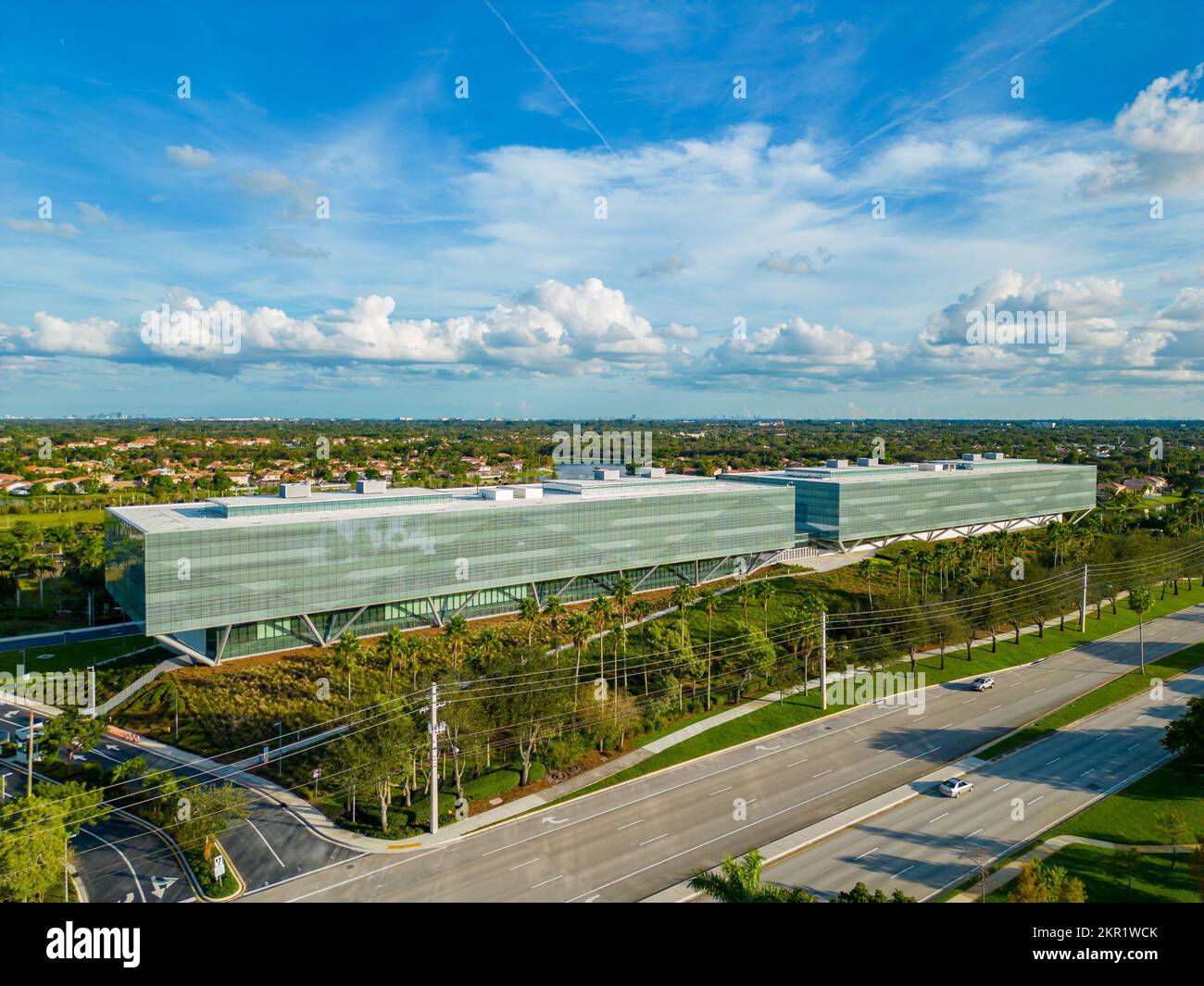 Sunrise, FL, USA - November 27, 2022: Aerial drone photo of American ...