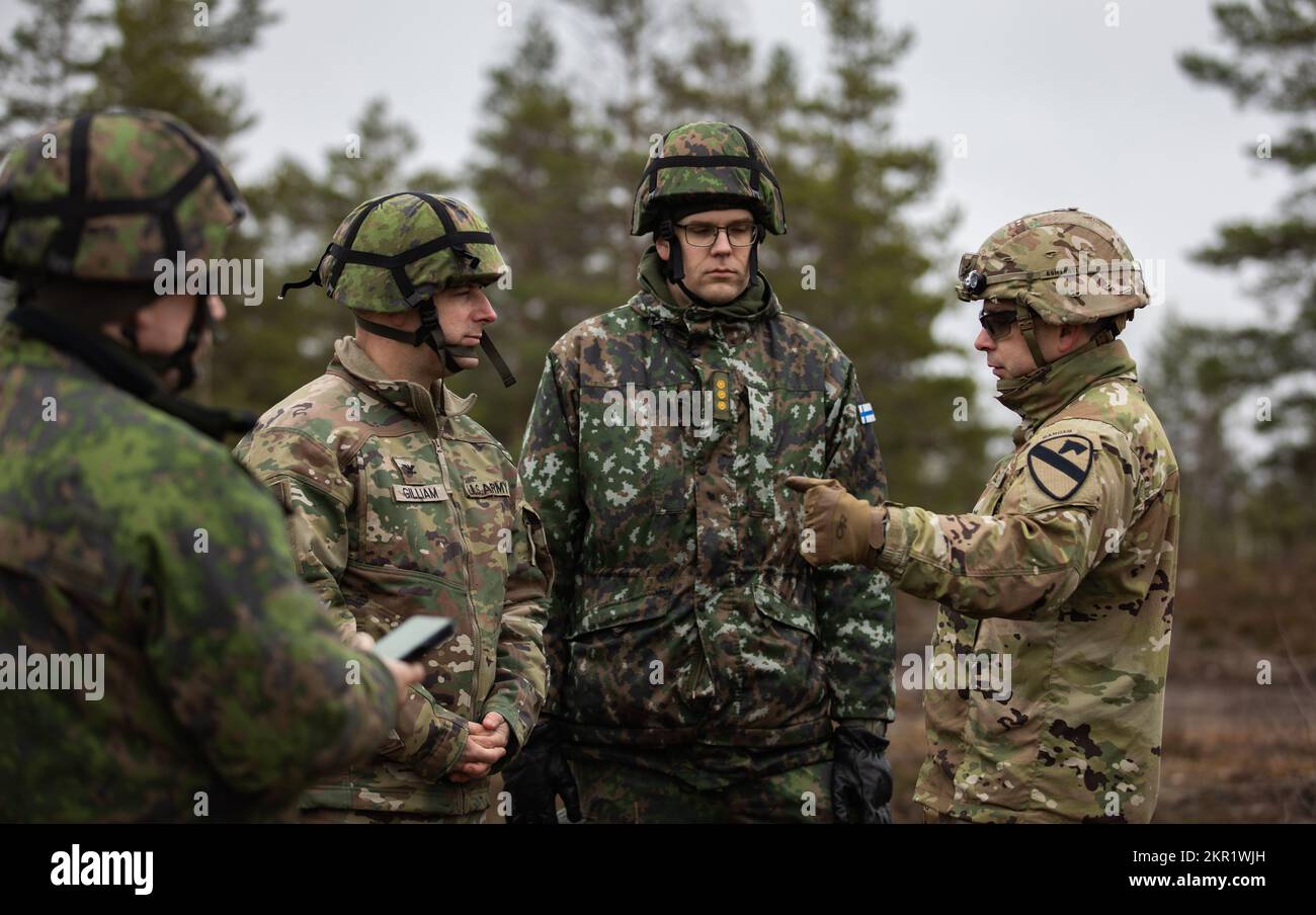 U.S. Army Lt. Col. Levi Thompson, commander of the 6th Squadron, 9th ...