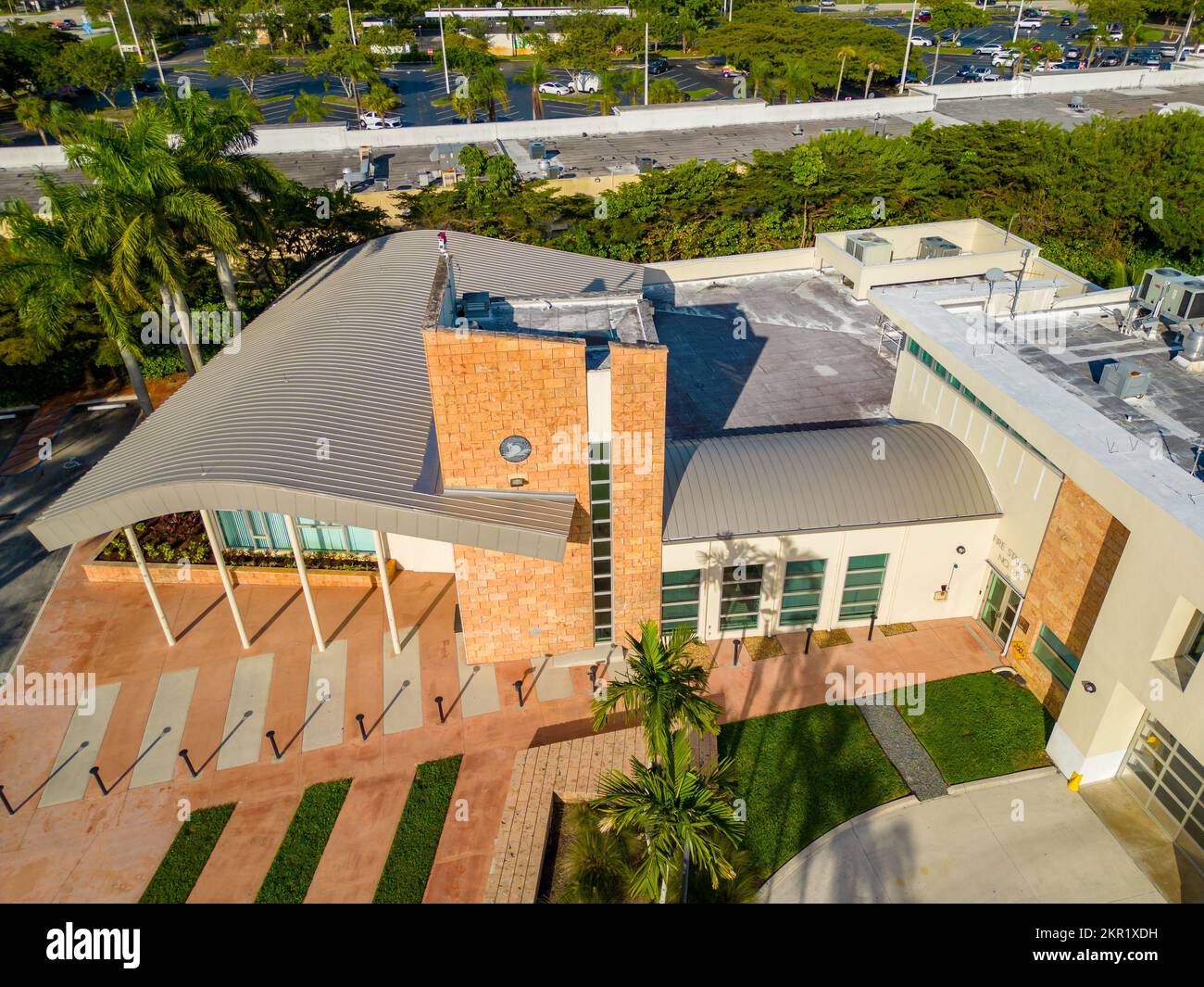Sunrise, FL, USA - November 27, 2022: Aerial drone photo of New River ...