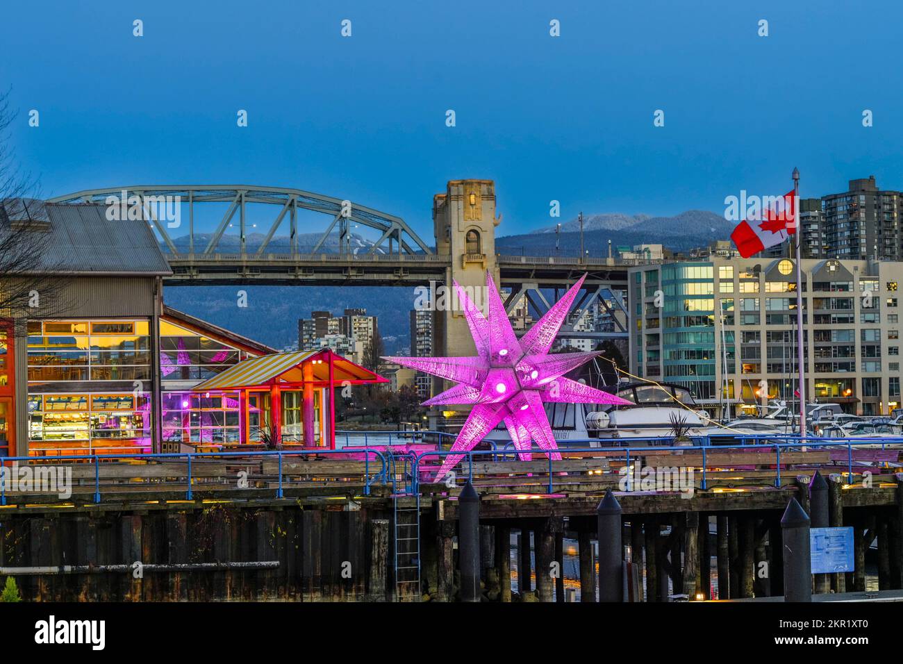 Pink star, Granville Island Public Market, Vancouver, British Columbia ...