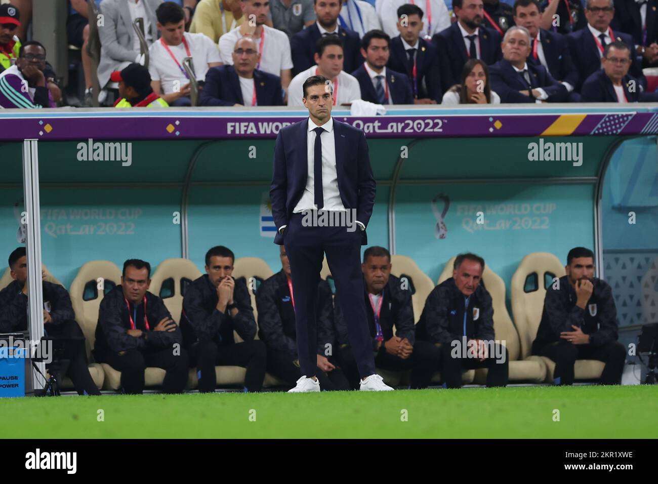 Lusail, Qatar. 28th Nov, 2022. Diego Alonso head coach (URY) Football ...