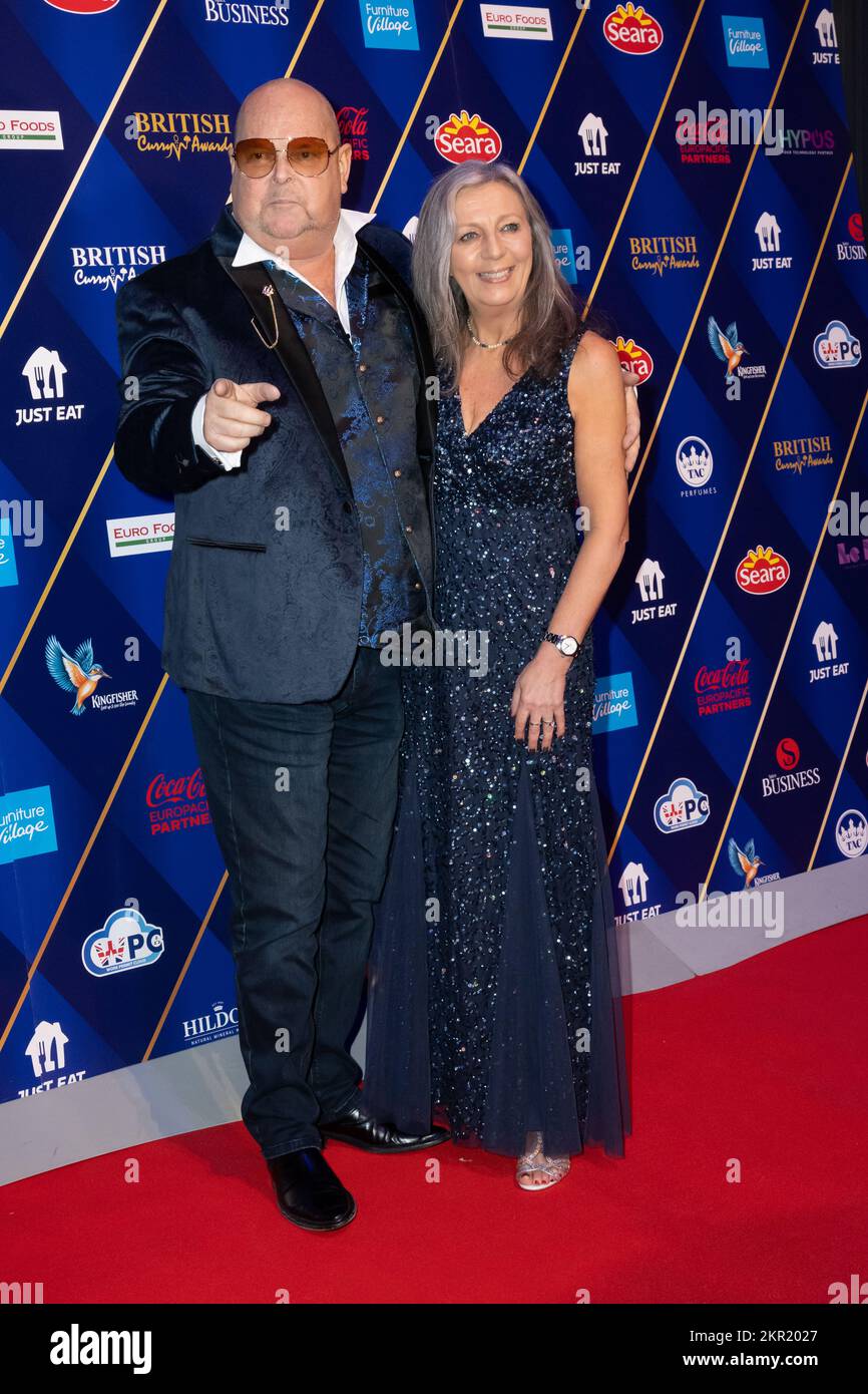 London, UK - 28th November 2022 James Whale and wife Nadine Talbot ...