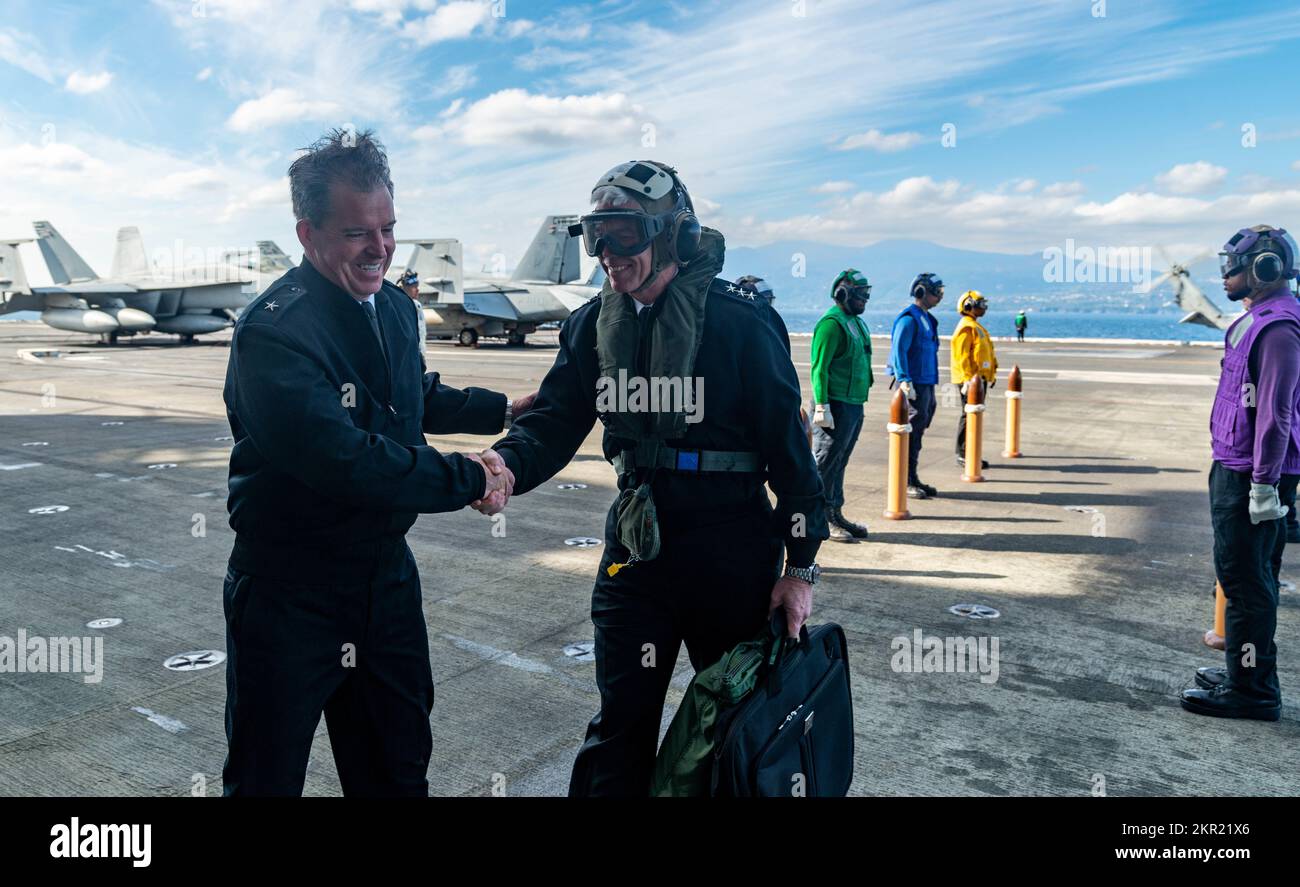 221106-N-DW158-1053 SAGAMI WAN (Nov. 6, 2022) Rear Adm. Buzz Donnelly ...