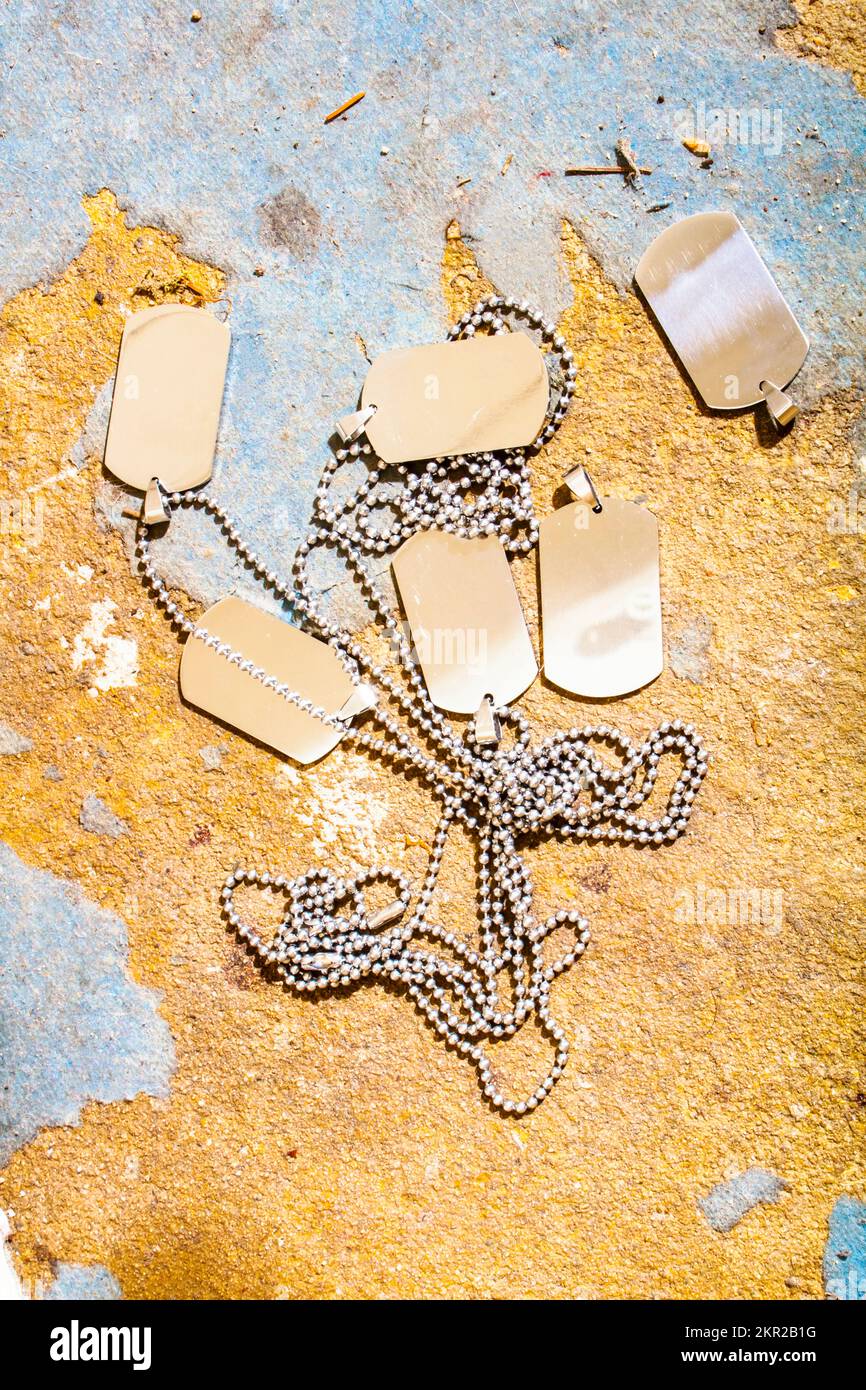 Dog tags army war hi-res stock photography and images - Alamy