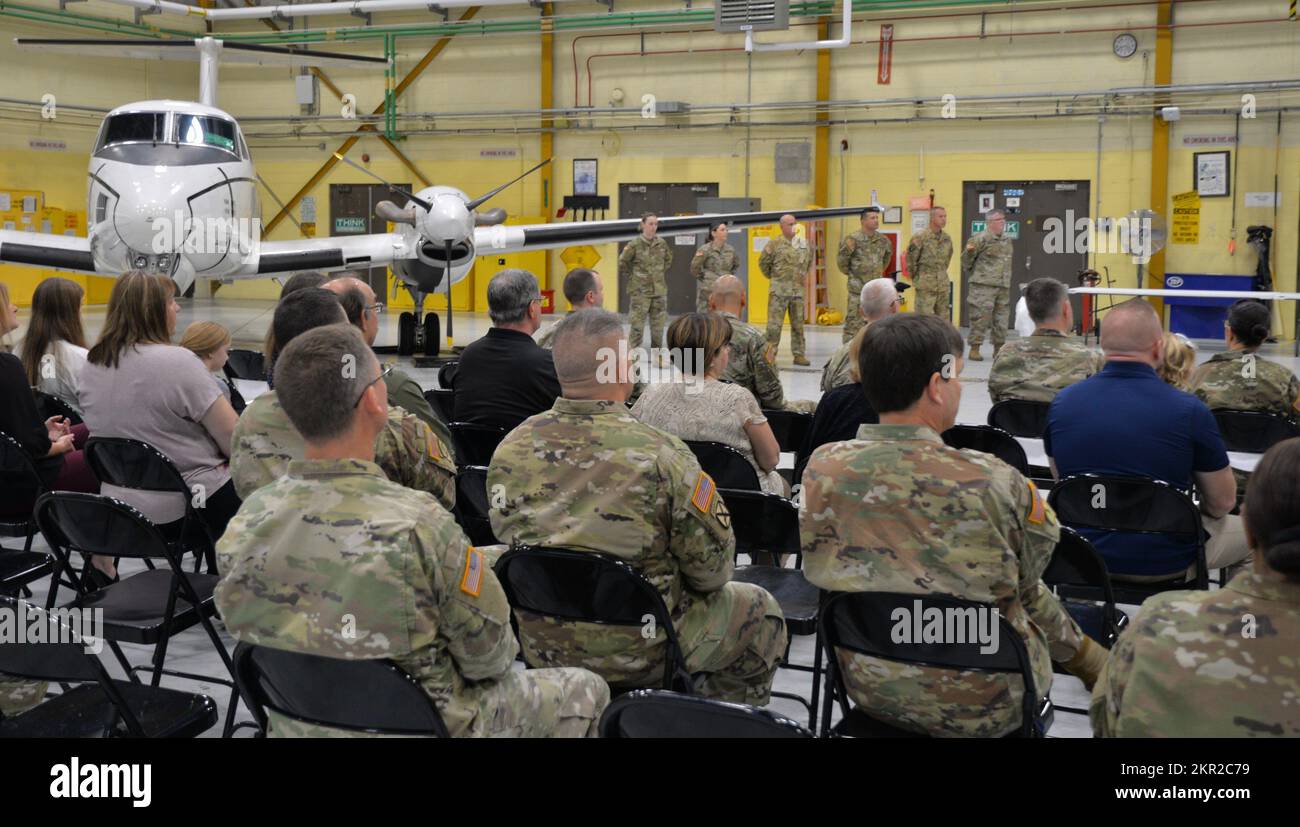 Audience members listen suring a deployment ceremony for six New York ...