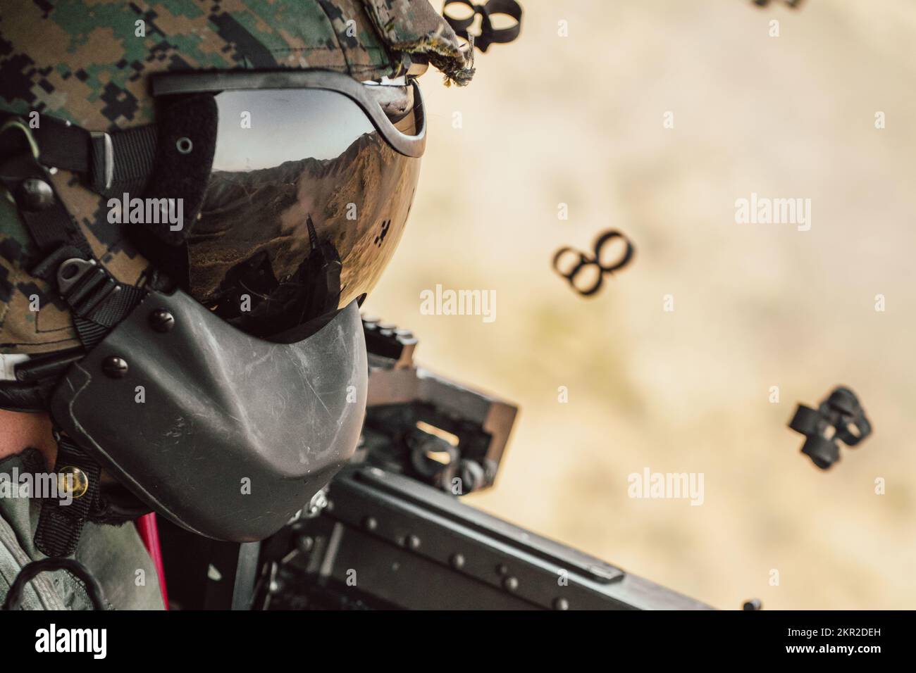 U.S. Marine Corps Cpl. Robert Sponable, a UH-1Y Venom helicopter crew ...