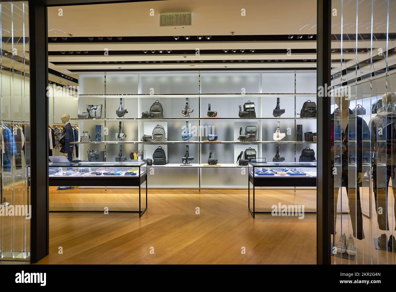 HONG KONG - CIRCA DECEMBER, 2019: entrance to Dior store at Elements ...