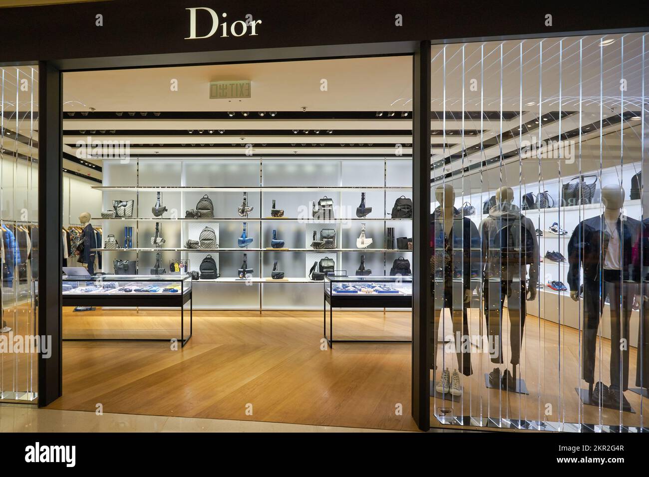 HONG KONG - CIRCA DECEMBER, 2019: entrance to Dior store at Elements ...