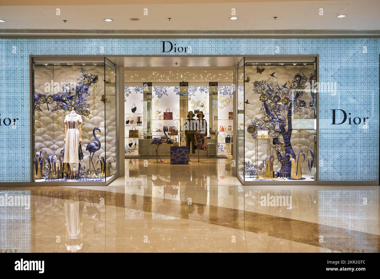 HONG KONG - CIRCA DECEMBER, 2019: entrance to Dior store at Elements ...