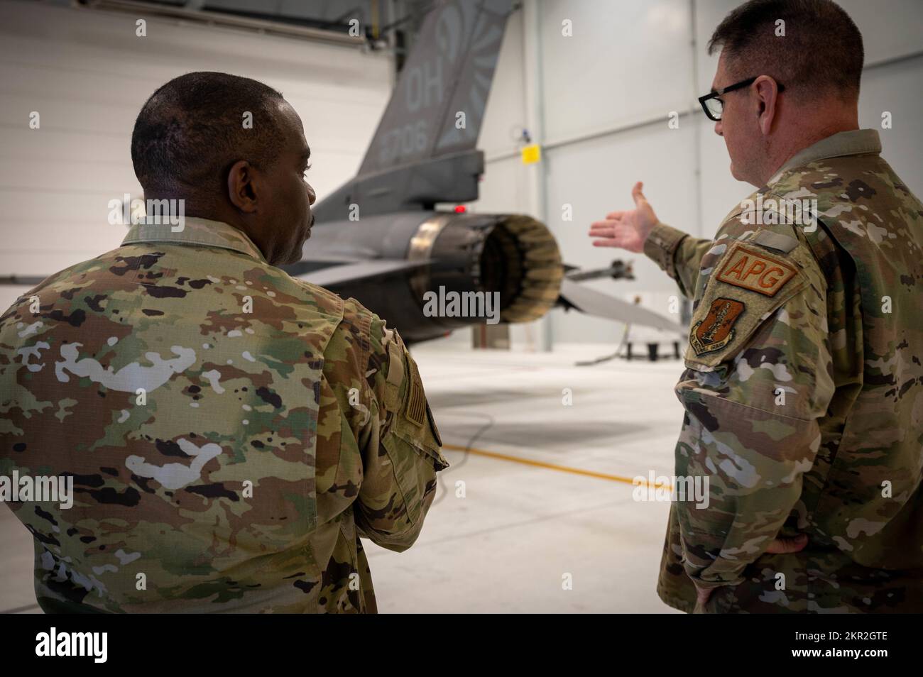 U.S. Air Force Chief Master Sgt. Maurice L. Williams, left, command ...
