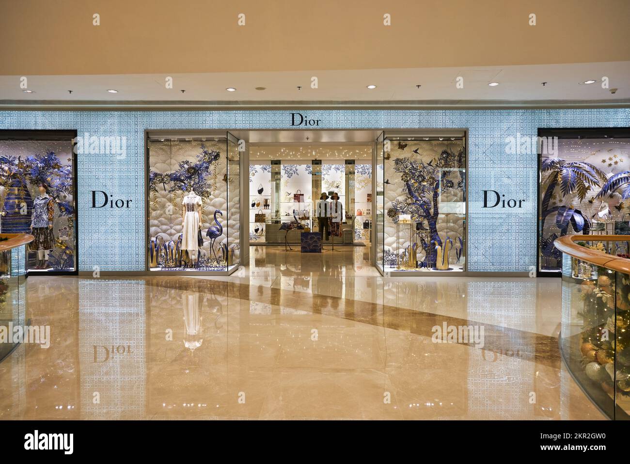 HONG KONG - CIRCA DECEMBER, 2019: entrance to Dior store at Elements ...