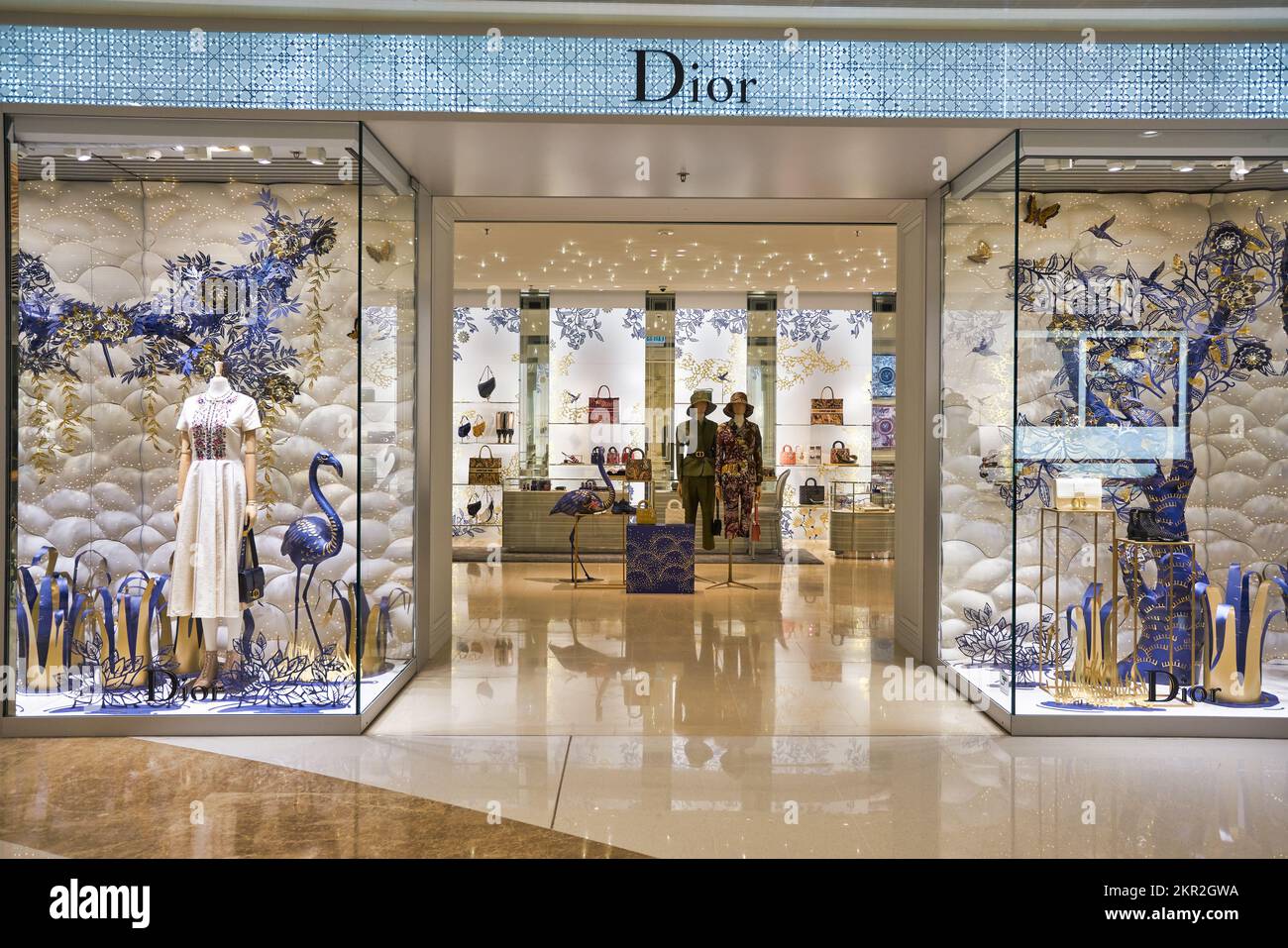 HONG KONG - CIRCA DECEMBER, 2019: entrance to Dior store at Elements ...