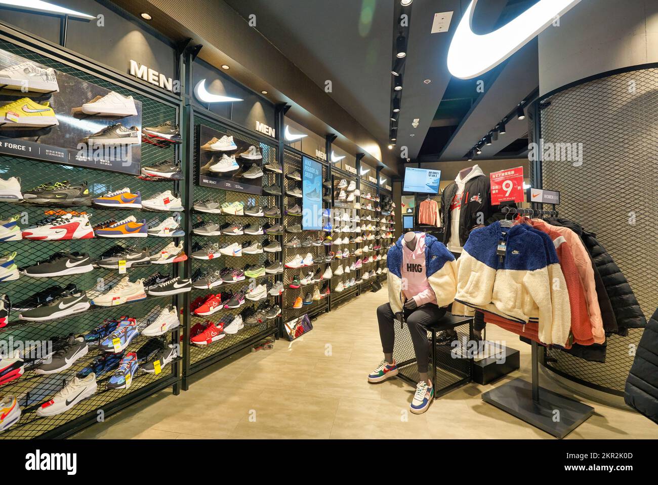 Sports store interior (no people) hi-res stock photography and images ...