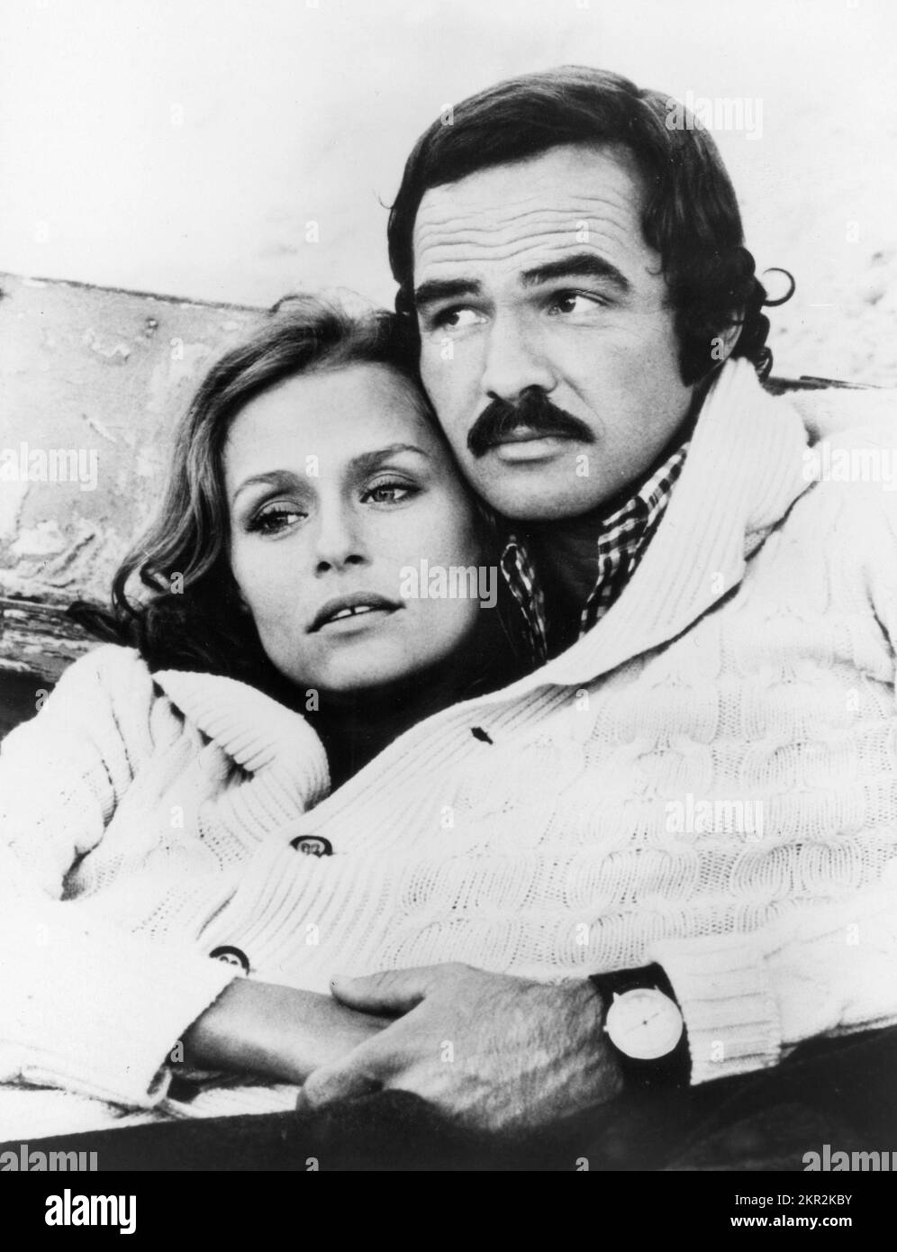 Lauren Hutton, Burt Reynolds, on-set of the Film, "Gator", United ...