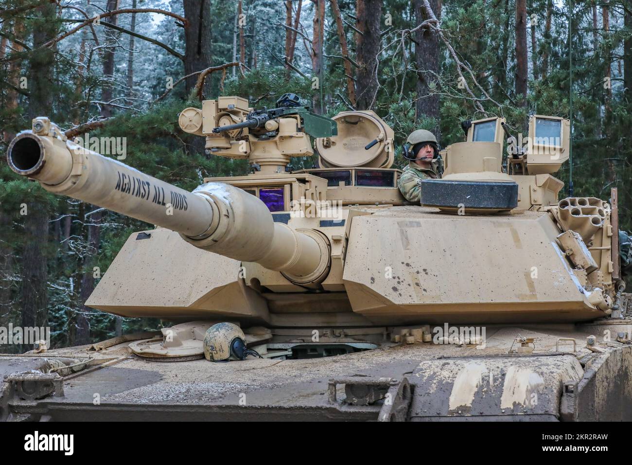 U.S. Army Spc. Sean MacIntyre, an M1 armor crewman, M1A1 tank driver ...