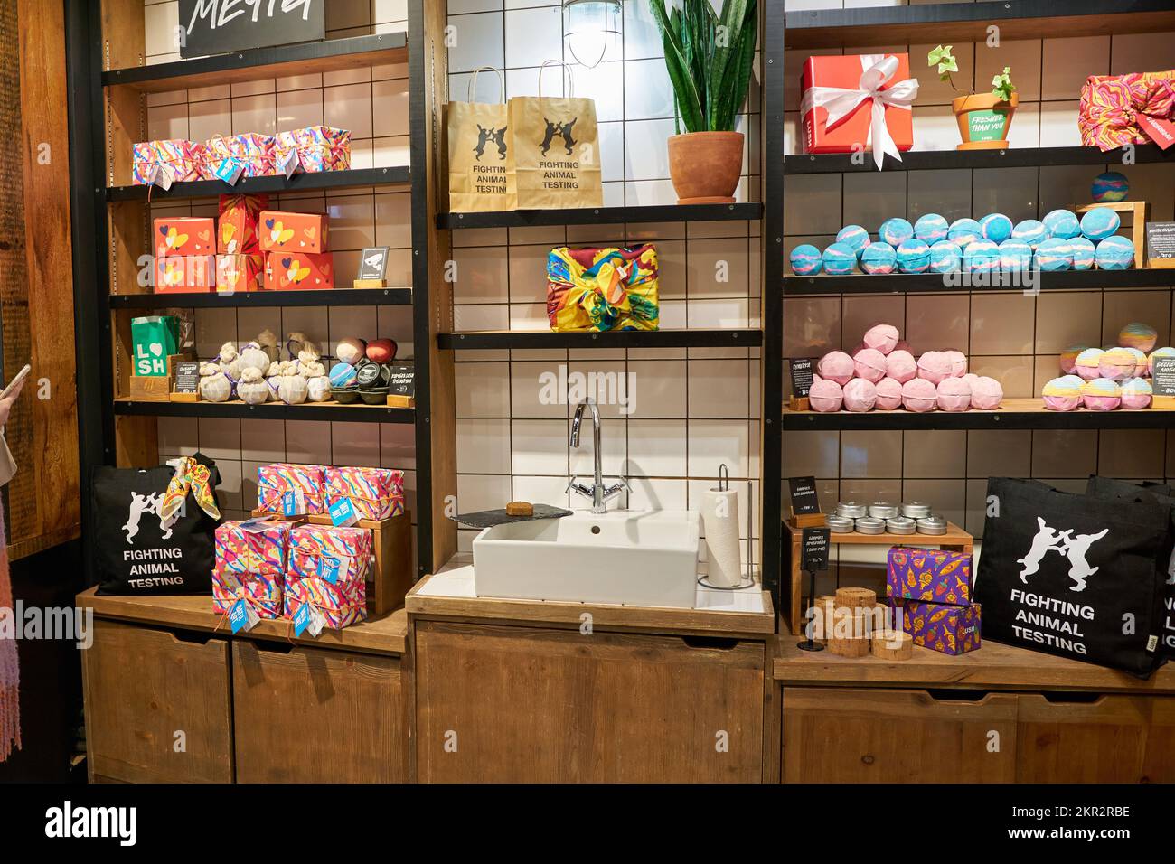 SAINT PETERSBURG, RUSSIA - CIRCA SEPTEMBER, 2022: interior shot of Lush ...