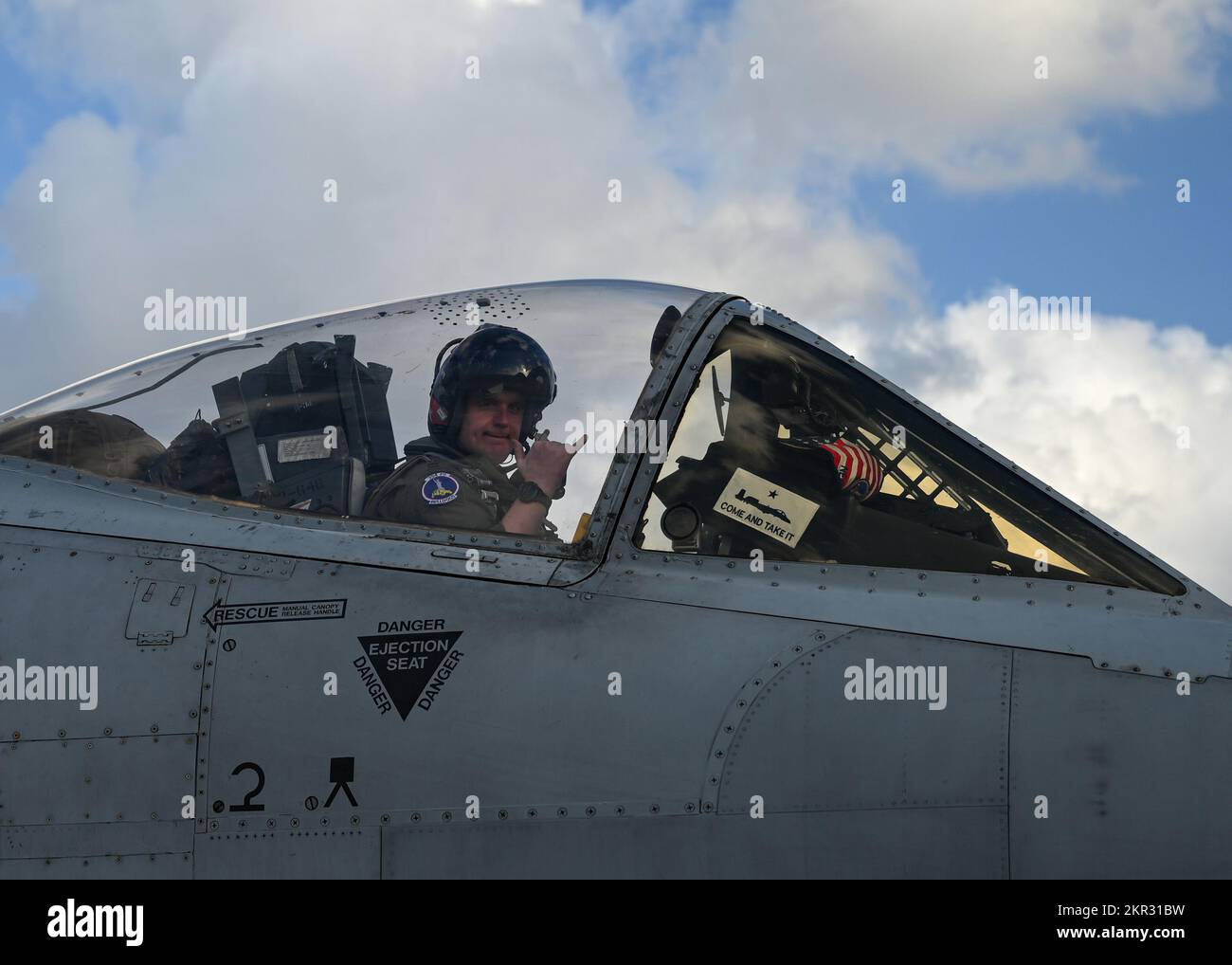 A U.S. Air Force A-10 Thunderbolt II pilot assigned to the 354th ...
