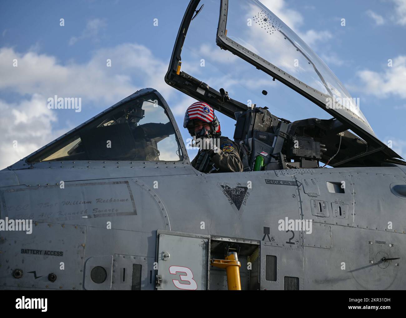 A U.S. Air Force A-10 Thunderbolt II pilot assigned to the 354th ...