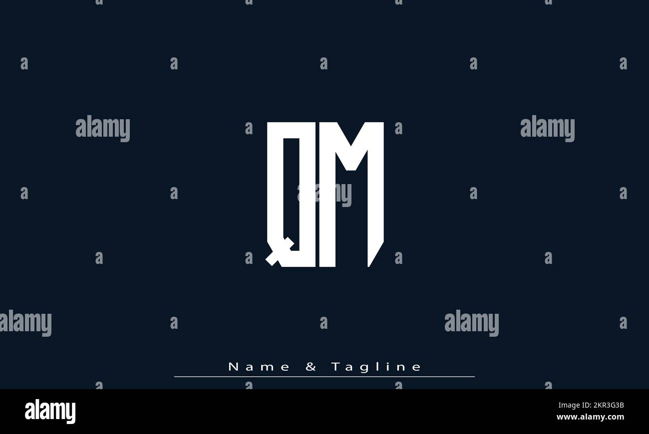 Alphabet letters Initials Monogram logo QM , MQ Stock Vector Image ...