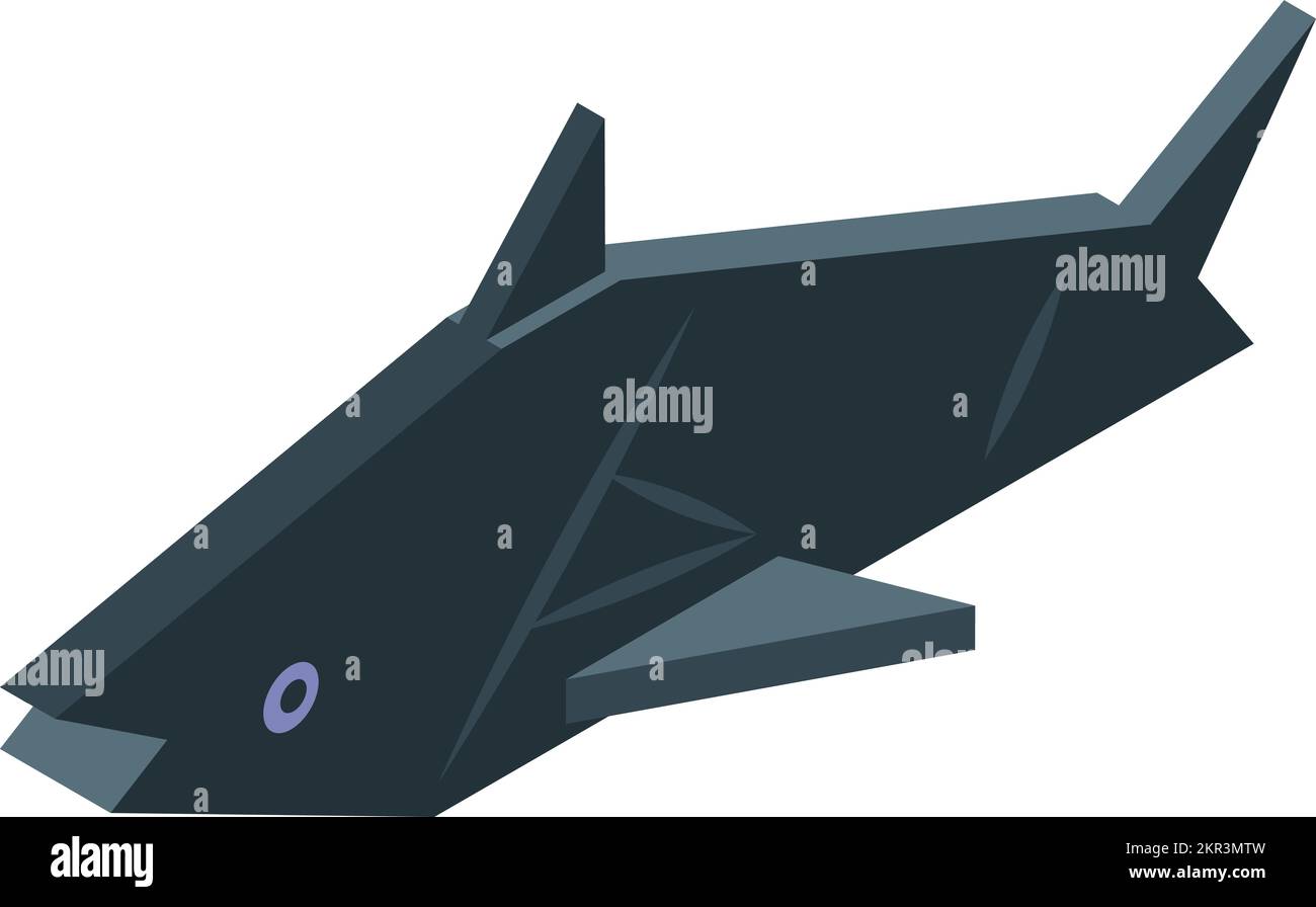 Origami fish icon isometric vector. Folded animal. Paper polygon Stock ...