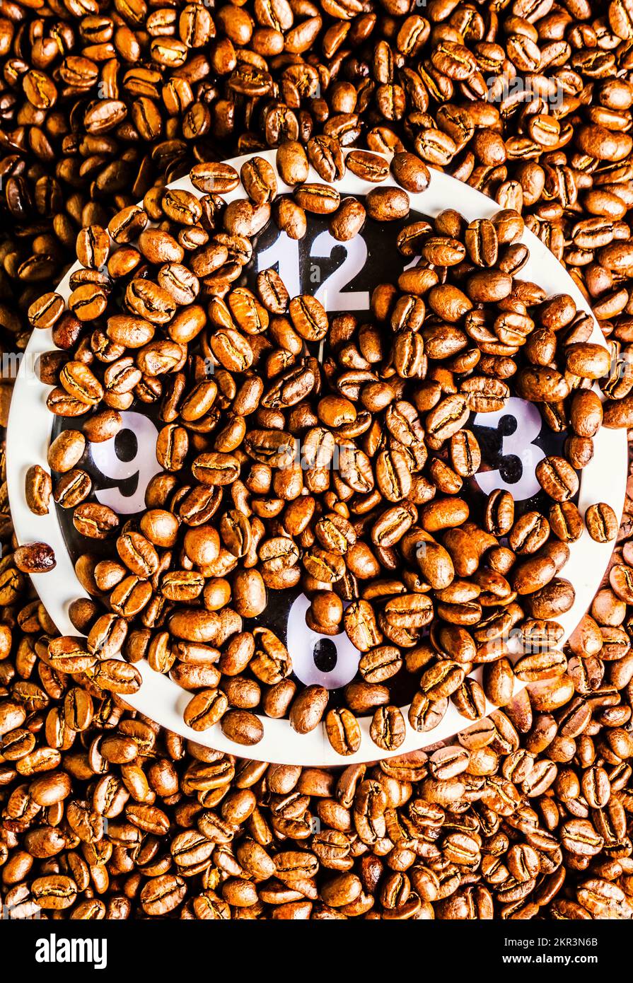 Kitchen still life art in a beaned out interval with an aromatic cafe ...