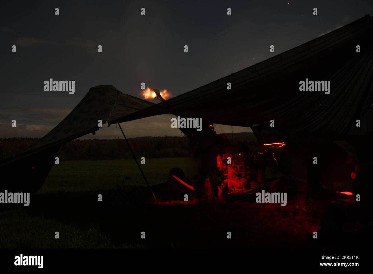 U.S. Soldiers assigned to Carnage Battery, Field Artillery Squadron ...