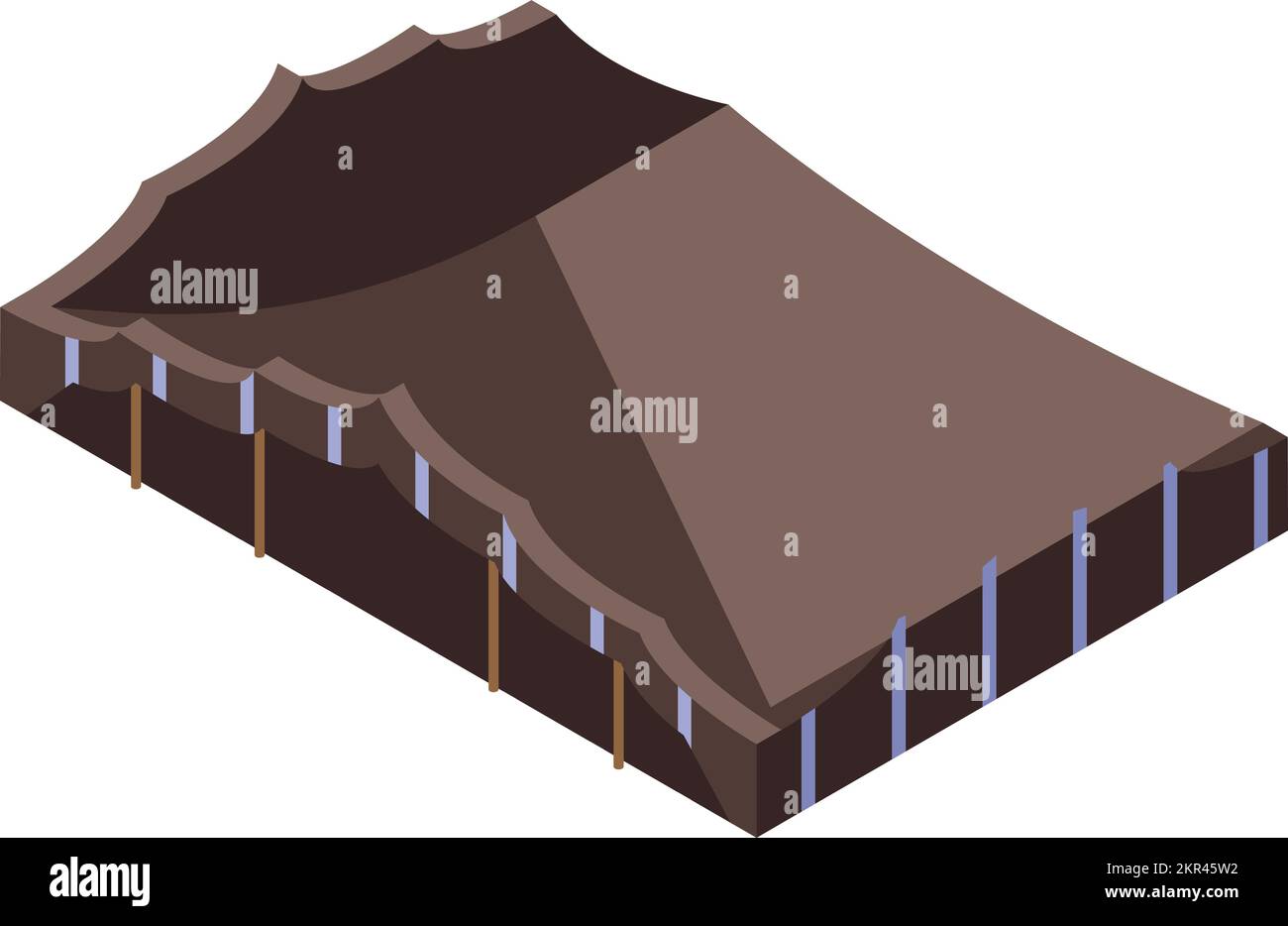 Bedouin desert tent icon isometric vector. Arabian camp. Africa house ...